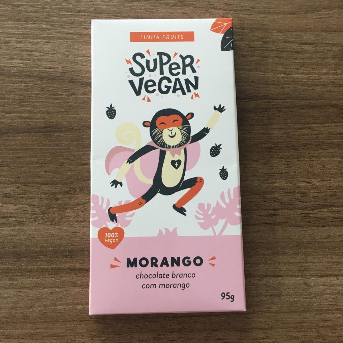Chocolate Branco Sabor Morango 95g - Linha Fruits SuperVegan – Mercato ...